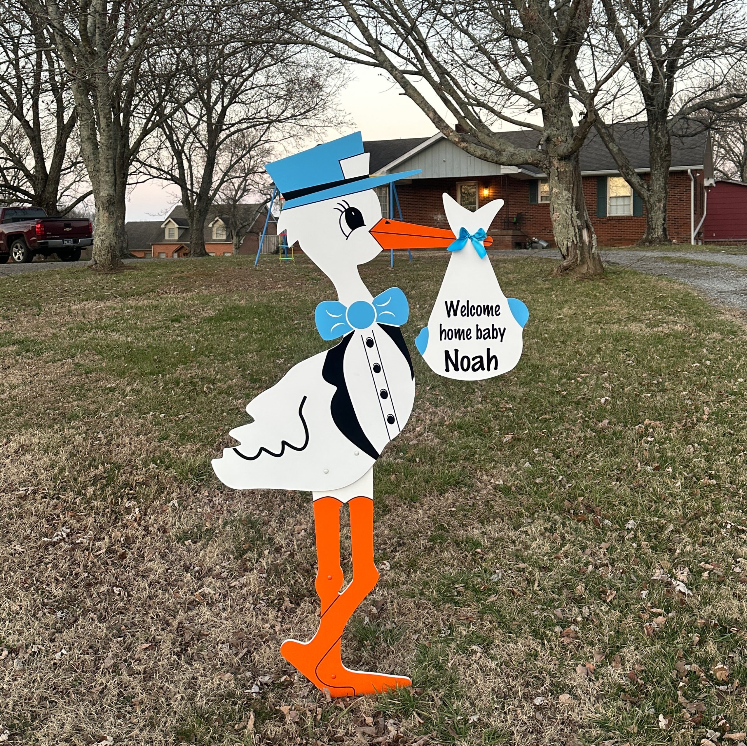 Baby Announcement Yard Signs Nashville | Stork & Carriage Signs